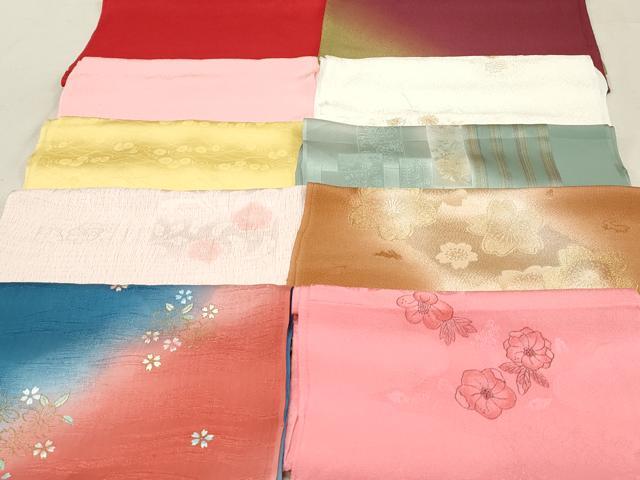 平和屋着物★和装小物　上質な帯揚げ　10枚セット　逸品　DAAM7827qa