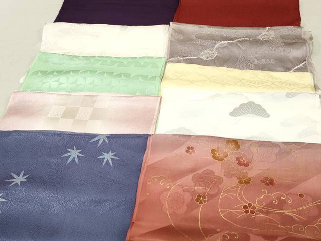 平和屋着物★和装小物　上質な帯揚げ　10枚セット　逸品　DAAM7838qa