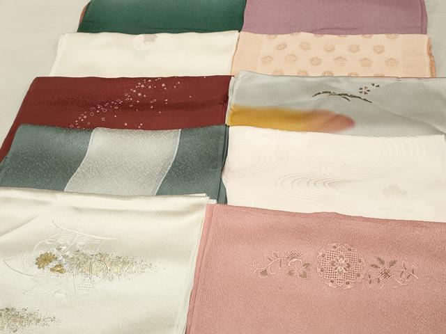 平和屋着物★和装小物　上質な帯揚げ　10枚セット　逸品　DAAM7844qa