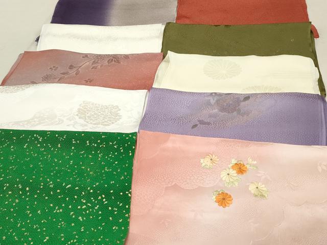 平和屋着物★和装小物　上質な帯揚げ　10枚セット　逸品　DAAM7848qa