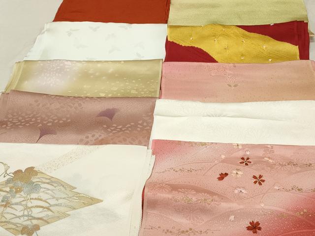 平和屋着物★和装小物　上質な帯揚げ　10枚セット　逸品　DAAM7850qa
