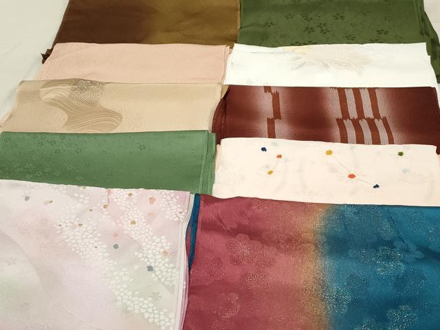 平和屋着物★和装小物　上質な帯揚げ　10枚セット　逸品　DAAM7866qa