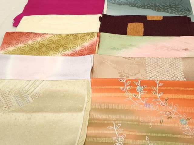 平和屋着物★和装小物　上質な帯揚げ　10枚セット　逸品　DAAM7874qa