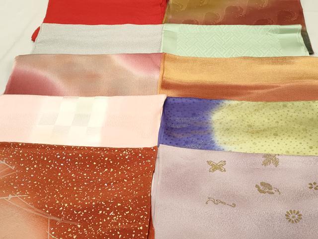 平和屋着物★和装小物　上質な帯揚げ　10枚セット　逸品　DAAM7880qa