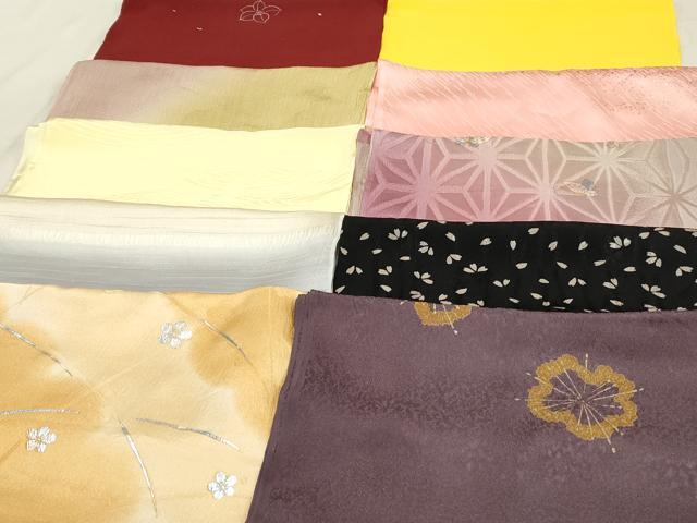 平和屋着物★和装小物　上質な帯揚げ　10枚セット　逸品　DAAM7886qa