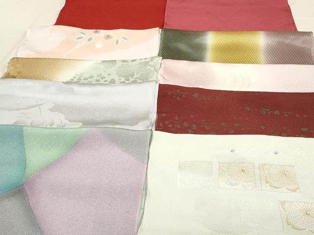 平和屋着物★和装小物　上質な帯揚げ　10枚セット　逸品　DAAM7891qa