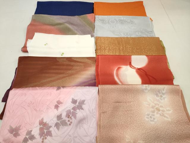 平和屋着物★和装小物　上質な帯揚げ10枚セット　逸品　DAAN4002xg