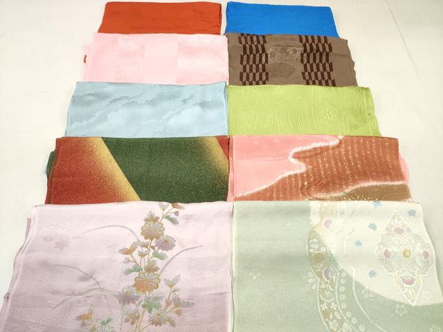 平和屋着物★和装小物　上質な帯揚げ10枚セット　逸品　DAAN4003xg