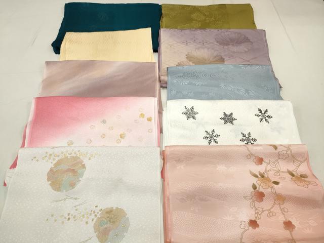 平和屋着物★和装小物　上質な帯揚げ10枚セット　逸品　DAAN4011xg