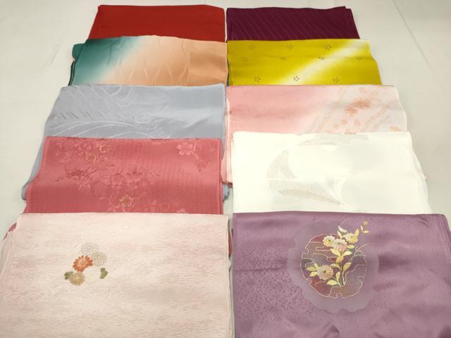 平和屋着物★和装小物　上質な帯揚げ10枚セット　逸品　DAAN4012xg