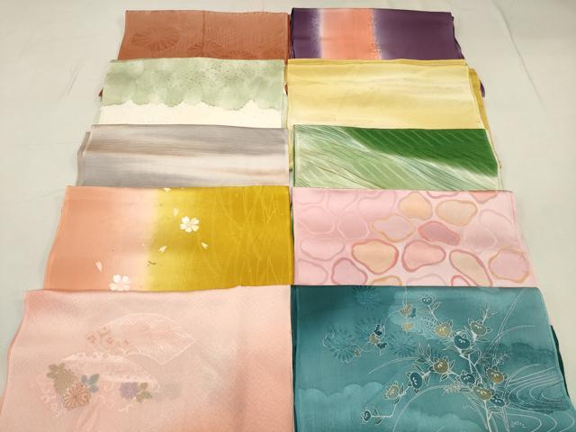 平和屋着物★和装小物　上質な帯揚げ10枚セット　逸品　DAAN4013xg