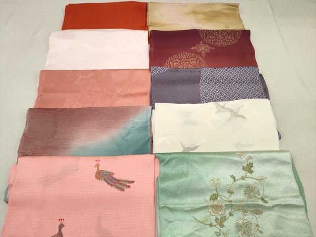 平和屋着物★和装小物　上質な帯揚げ10枚セット　逸品　DAAN4019xg