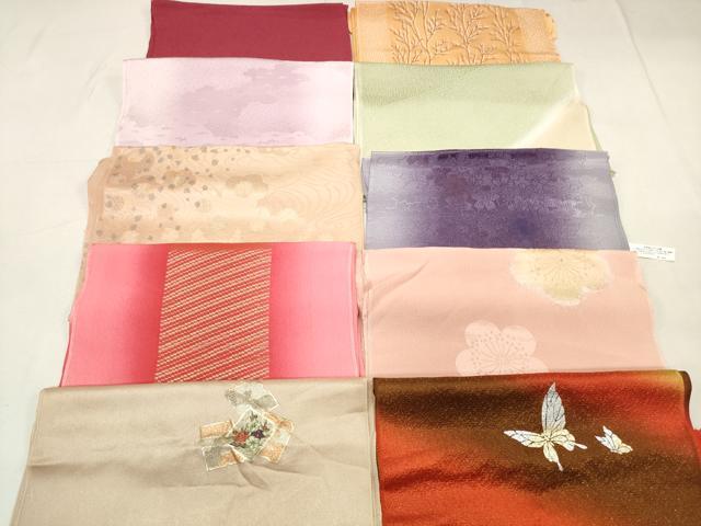 平和屋着物★和装小物　上質な帯揚げ10枚セット　逸品　DAAN4021xg