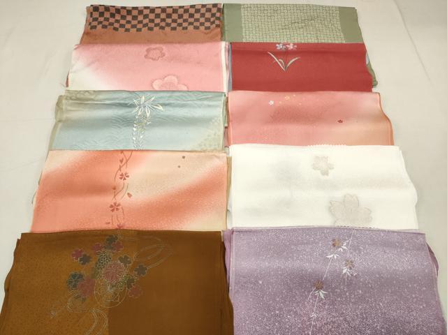 平和屋着物★和装小物　上質な帯揚げ10枚セット　逸品　DAAN4022xg