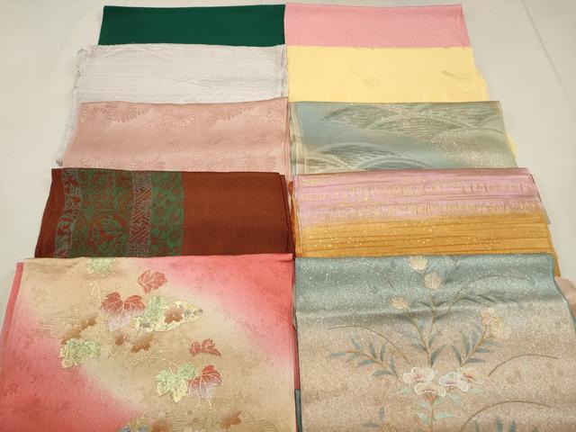 平和屋着物★和装小物　上質な帯揚げ10枚セット　逸品　DAAO0526xg
