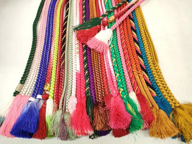 平和屋着物●和装小物　帯締め20本　振袖用　丸組　金糸　逸品　DAAO8591zzz