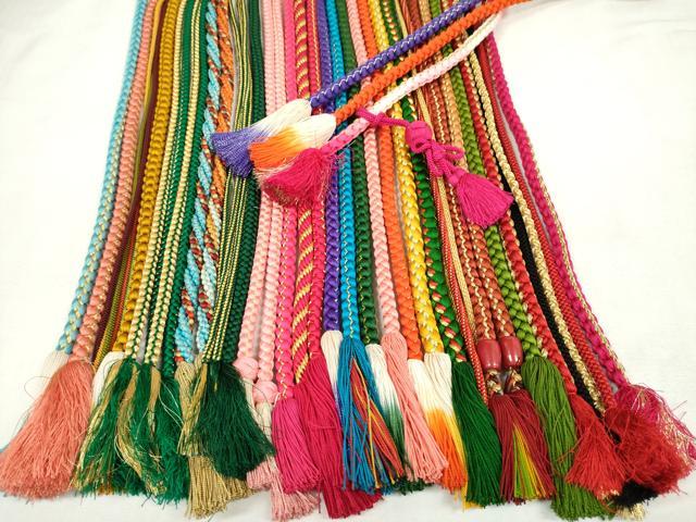 平和屋着物●和装小物　帯締め20本　振袖用　丸組　金糸　逸品　DAAO8687zzz