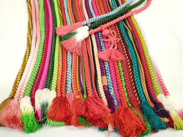 平和屋着物●和装小物　帯締め20本　振袖用　丸組　金糸　逸品　DAAO8688zzz