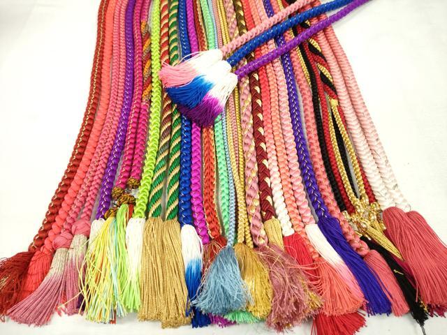 平和屋着物●和装小物　帯締め20本　振袖用　丸組　金糸　逸品　DAAO8691zzz