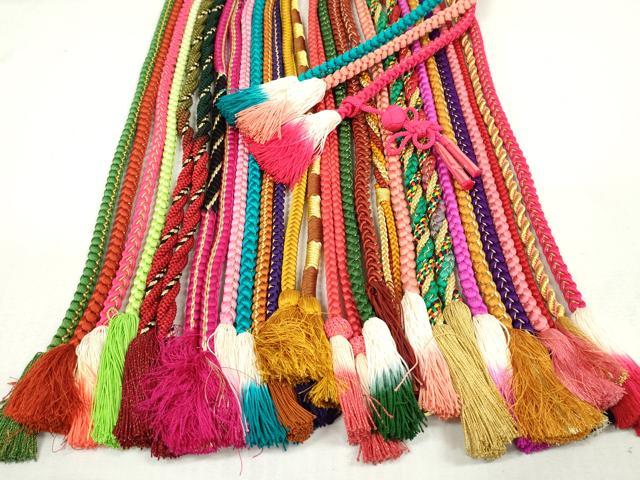 平和屋着物●和装小物　帯締め20本　振袖用　丸組　金糸　逸品　DAAO8693zzz