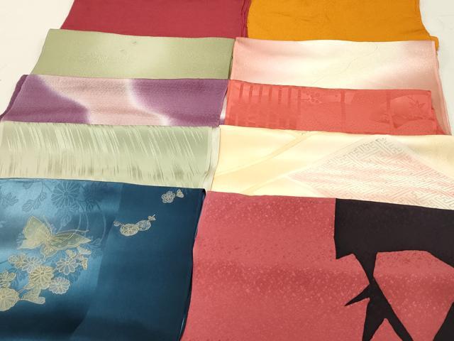 平和屋着物☆和装小物 上質な帯揚げ 10枚セット 逸品 CAAM9717xe