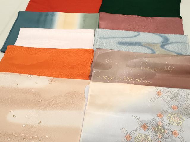 平和屋着物★和装小物　上質な帯揚げ　10枚セット　逸品　DAAP2044qa