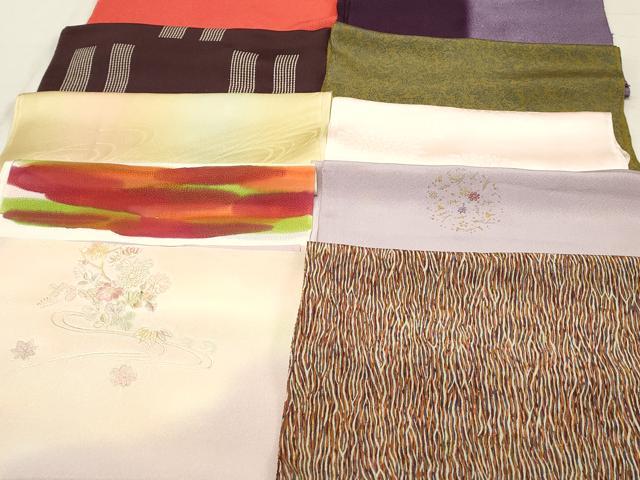 平和屋着物★和装小物　上質な帯揚げ　10枚セット　逸品　DAAP2046qa