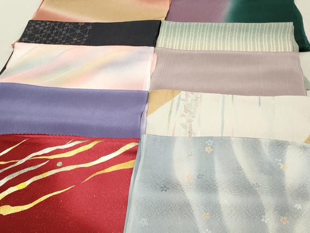 平和屋着物★和装小物　上質な帯揚げ　10枚セット　逸品　DAAP2049qa