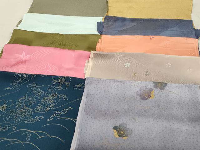 平和屋着物★和装小物　上質な帯揚げ　10枚セット　逸品　DAAP2050qa