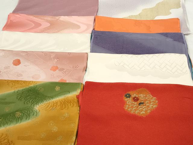 平和屋着物★和装小物　上質な帯揚げ　10枚セット　逸品　DAAP2077qa