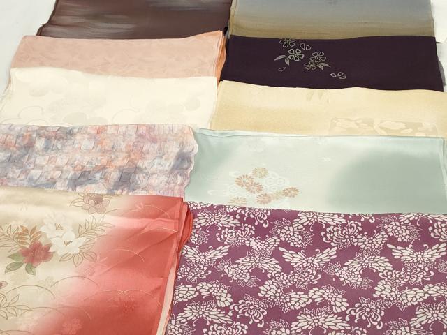 平和屋着物★和装小物　上質な帯揚げ　10枚セット　逸品　DAAP2078qa