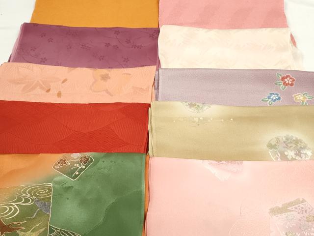 平和屋着物★和装小物　上質な帯揚げ　10枚セット　逸品　DAAP2090qa