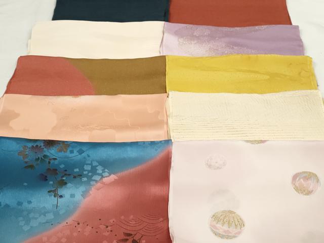 平和屋着物★和装小物　上質な帯揚げ　10枚セット　逸品　DAAP2094qa