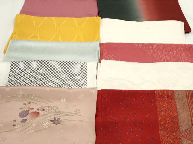 平和屋着物★和装小物　上質な帯揚げ　10枚セット　逸品　DAAP2096qa