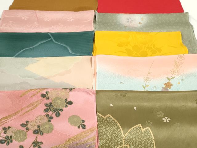 平和屋着物★和装小物　上質な帯揚げ　10枚セット　逸品　DAAP2101qa