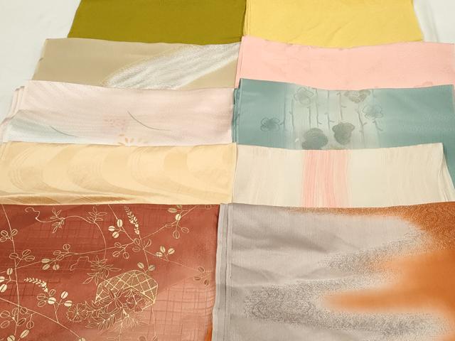 平和屋本店■和装小物　帯揚げ10枚　逸品　未使用　DZAA10519kh5