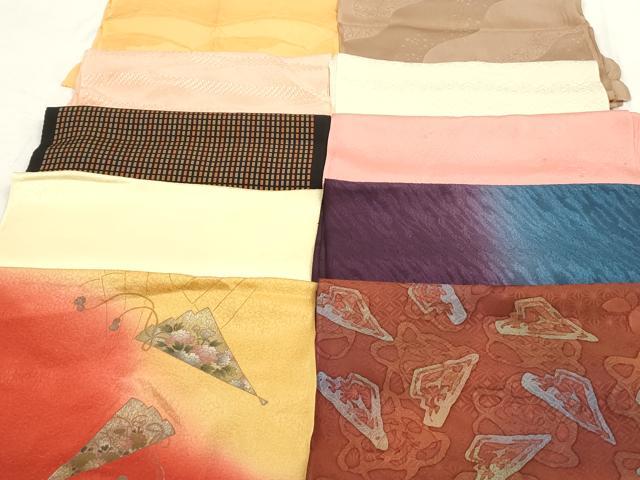 平和屋本店■和装小物　帯揚げ10枚　逸品　未使用　DZAA10524kh5