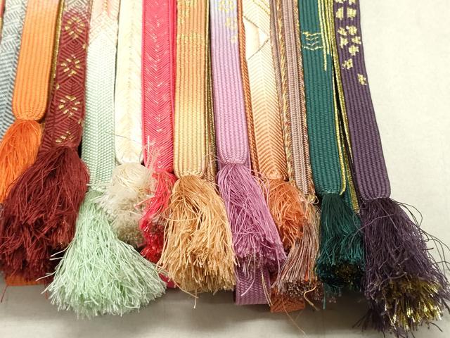 平和屋着物○和装小物 帯締め20本 高麗組 笹浪組 角八
