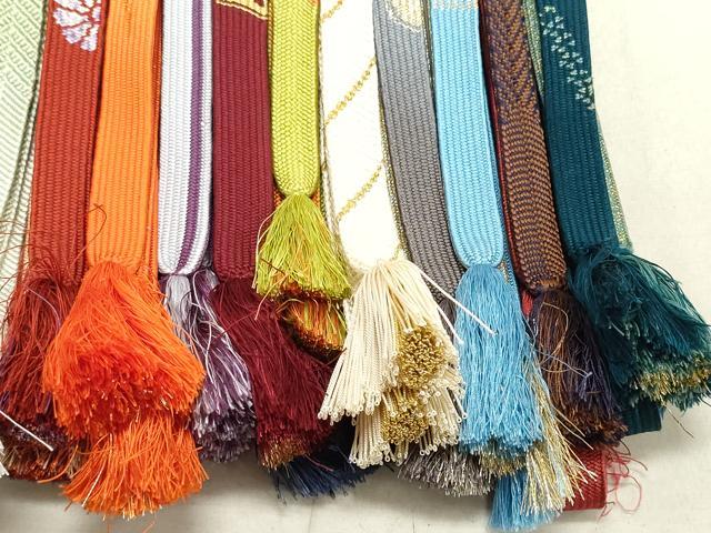 平和屋着物○和装小物 帯締め20本 高麗組 笹浪組 金銀糸