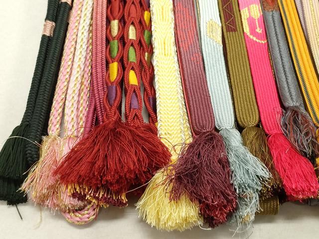 平和屋着物○和装小物 帯締め20本 高麗組 冠組 金銀糸 逸品
