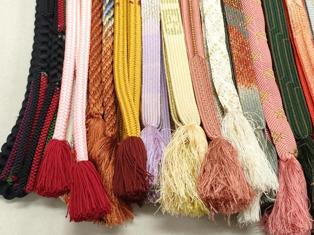 平和屋着物○和装小物 帯締め20本 高麗組 笹浪組 金糸 逸品