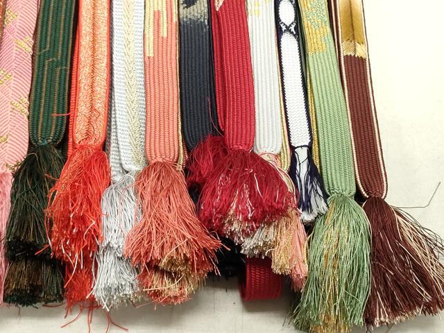 平和屋着物○和装小物 帯締め20本 高麗組 笹浪組 冠組