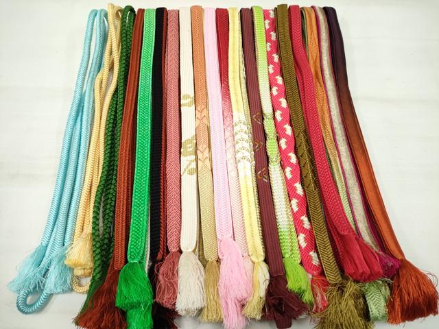 平和屋着物●和装小物　帯締め20本　高麗組　冠組　笹浪組　奈良組　金銀糸　逸品　DAAP5149by