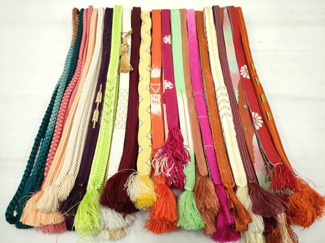 平和屋着物●和装小物　帯締め20本　高麗組　笹浪組　金銀糸　逸品　DAAP5150by