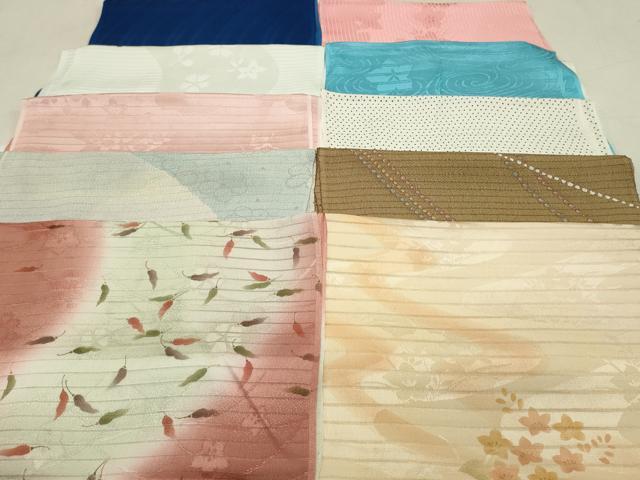 平和屋着物＊夏物　和装小物　帯揚げ10枚　全て正絹　逸品　DAAP5257by