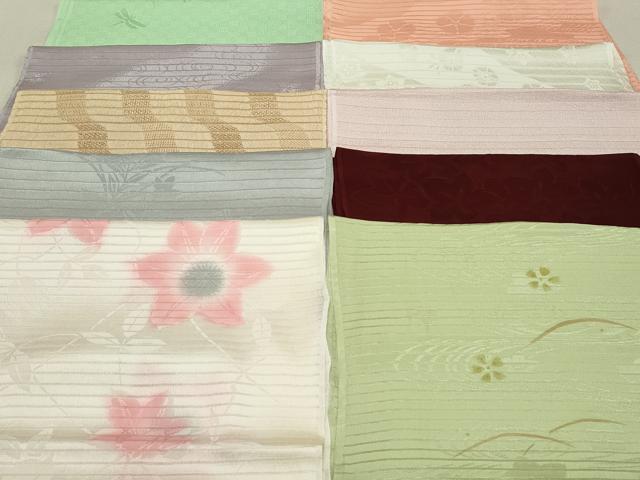 平和屋着物＊夏物　和装小物　帯揚げ10枚　全て正絹　逸品　DAAP5261by