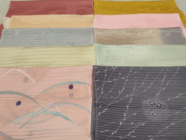平和屋着物＊夏物　和装小物　帯揚げ10枚　全て正絹　逸品　DAAP5263by
