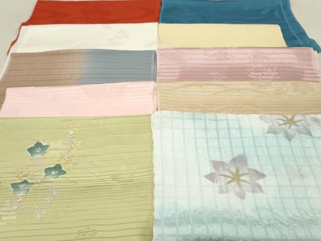 平和屋着物＊夏物　和装小物　帯揚げ10枚　全て正絹　逸品　DAAP5265by