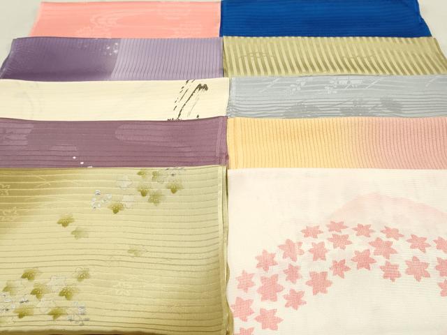 平和屋着物＊夏物　和装小物　帯揚げ10枚　全て正絹　未使用品あり　逸品　DAAP5267by