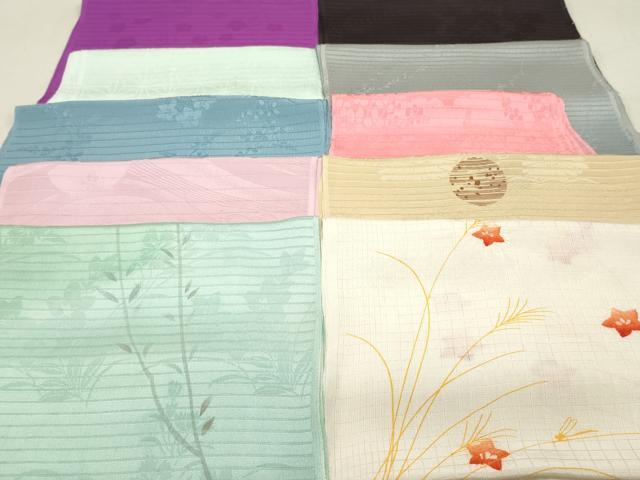 平和屋着物＊夏物　和装小物　帯揚げ10枚　全て正絹　逸品　DAAP5268by